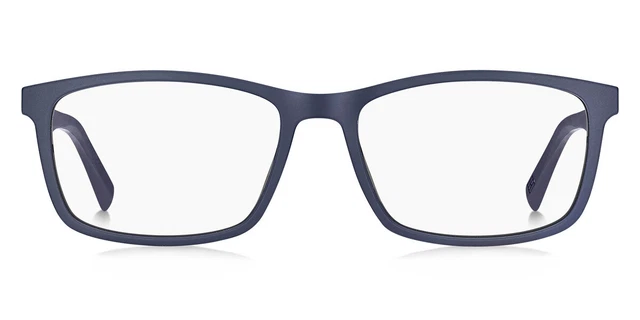 TOMMY HILFIGER EYEGLASSES Matt Black Rectangle Glasses FRAME ONLY TH64 ...