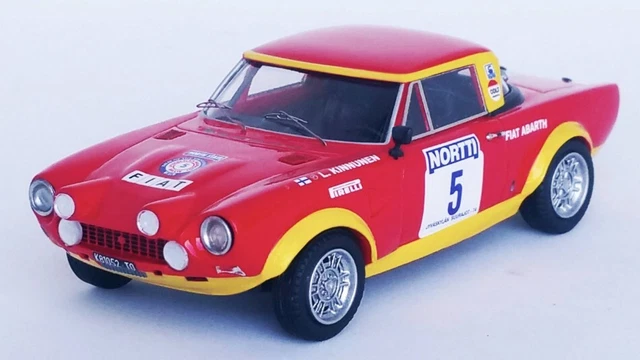 MODELLINO AUTO SCALA 1:43 Trofeu FIAT 124 ABARTH 1000 LAKES RALLY ...