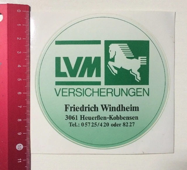 AUFKLEBER/STICKER: LVM VERSICHERUNGEN (30031675) EUR 4,99 - PicClick DE