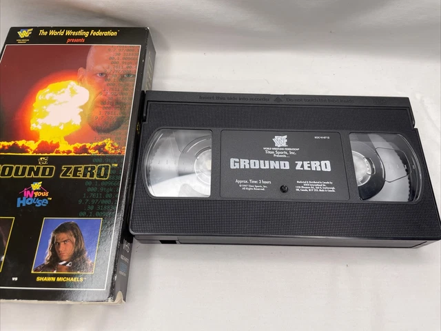 WWF IN YOUR House Ground Zero 1997 VHS WWE Stone Cold World Wrestling Federation $12.50 ...
