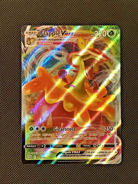 POKEMON FLAPPLE VMAX Full Art Fighting Styles HOLO 019/163 - ITA £14.39 ...