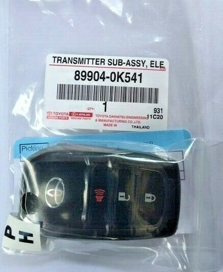 89904-0K541 VÉRITABLE CLÉ Intelligente Toyota Hilux Revo 3 Boutons EUR 180,45 - PicClick FR
