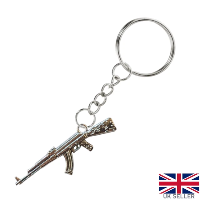 MACHINE GUN KEYCHAIN Replica AK47 Kalashnikov Assault Rifle Keyring COD ...