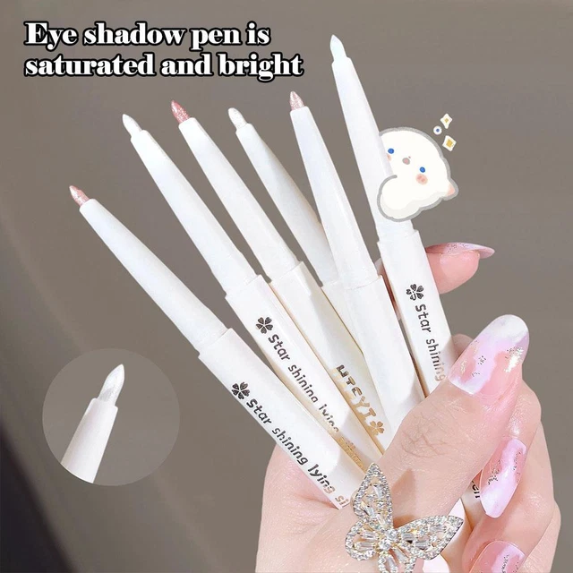 PEARLY GLITTER PENCIL Matte Pearl Lift Fine Flash Eyeshadow Highlighter ...