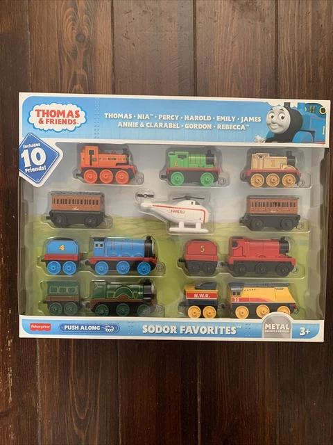 THOMAS AND FRIENDS Sodor Favourites Very Rare Set 10 Piece Metal Die ...