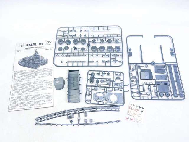 ITALERI 1/35 GERMAN WWII Panzerkampfwagen 38t plastic model kit no box £7.58 - PicClick UK