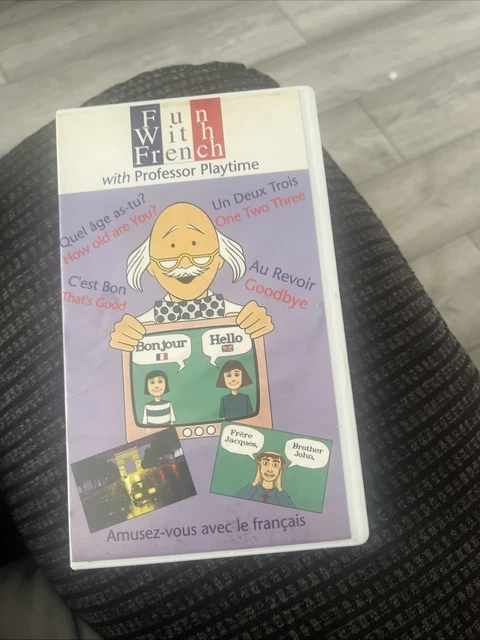 FUN WITH FRENCH With Professor Playtime - VHS PAL Video Tape Cassette £ ...