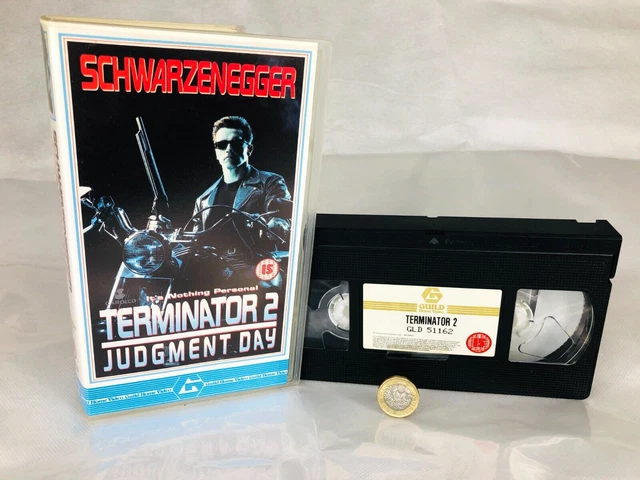 VHS VIDEO TAPE Terminator 2 Arnold Schwarzenegger Film Movie Vintage ...
