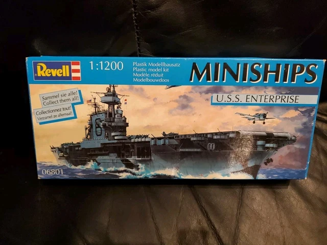 REVELL MINISHIPS USS Enterprise CV6 1/1200th scale model kit. £10.00 ...