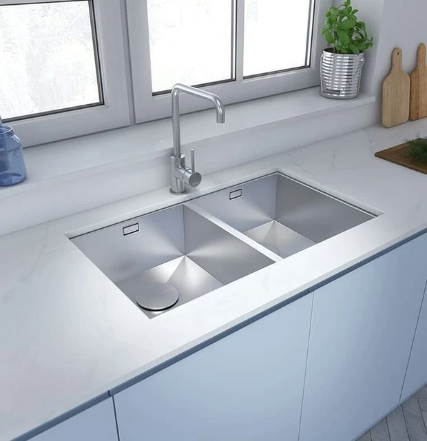 INNOVA PIAZZA 2 - DOUBLE BOWL UNDERMOUNT SINK - Collection Only £169.00 ...