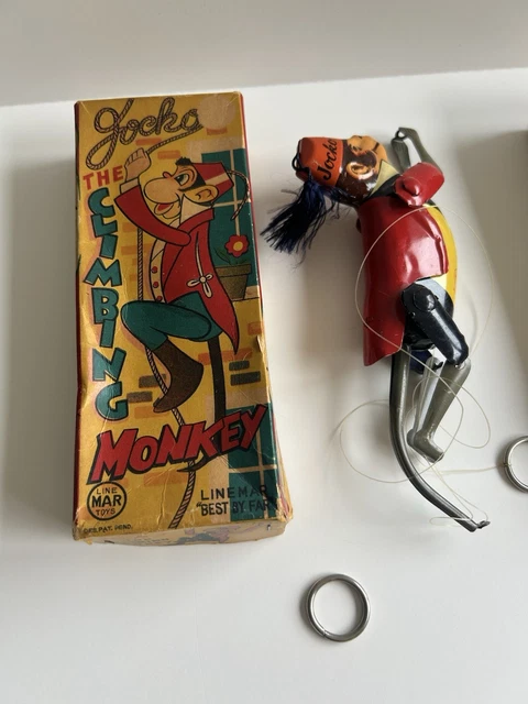 RARE VINTAGE 1950'S Line Mar Jocko The Climbing Monkey In Box Japan $50 ...