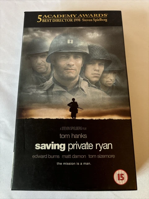 SAVING PRIVATE RYAN (VHS Video 1999) Steven Spielberg Film - Tom Hanks ...