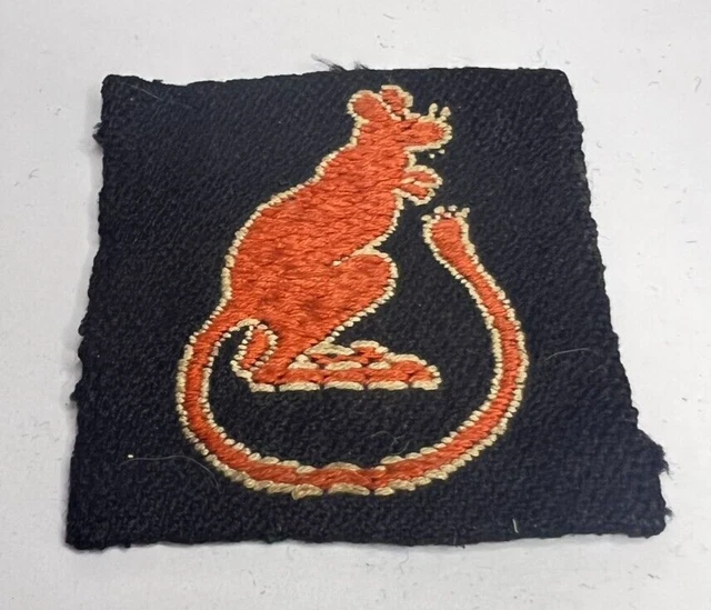 WW2 WWII 7TH Armoured Division Jerboa Desert Rats Cloth Badge Patch RHF ...