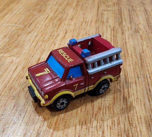 VINTAGE GALOOB MICRO Machines Datsun Fire Rescue Truck Red $14.70 ...