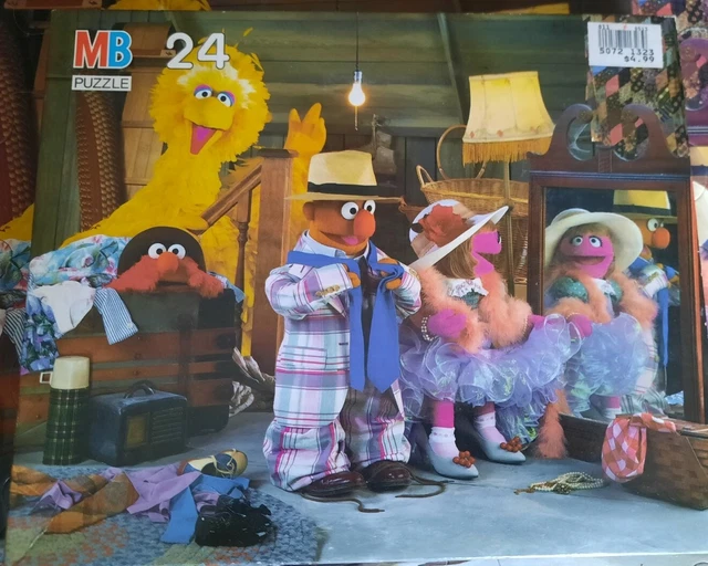 SESAME STREET 24 Piece Puzzle Vintage (Elmo, Prairie Dawn , Big Bird ...