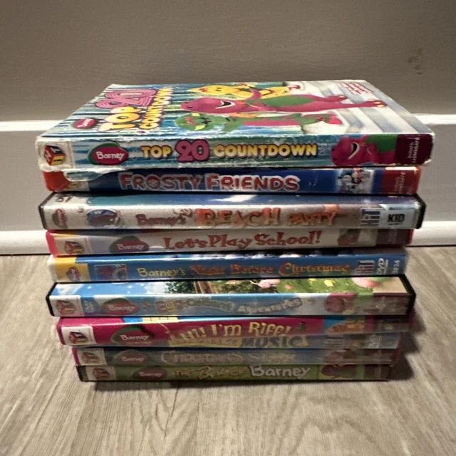 BARNEY 10 DVD Lot - Egg-Cellent Adventures, Hi I'm Riff!, Christmas ...