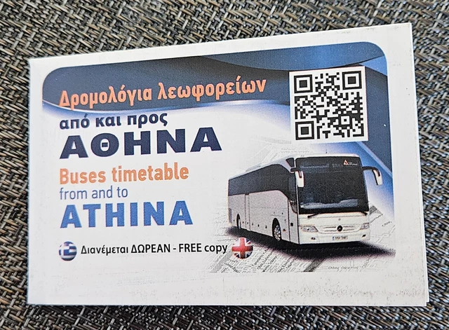 KTEL ARGOLIDA ATHENS Nafplio Greece Bus Transit Map $11.99 - PicClick CA