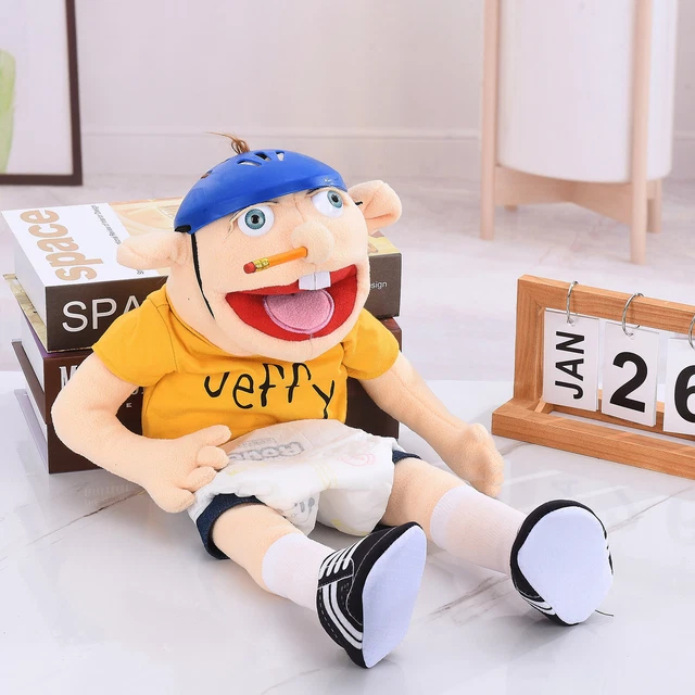 NEW JEFFY PUPPET Jeffy Hand Puppet Plush Toy Stuffed Doll Kids Birthday ...