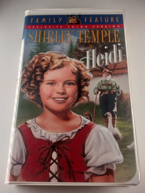 HEIDI (VHS) 1937 Shirley Temple, Jean Hersholt, Arthur Treacher TESTED ...