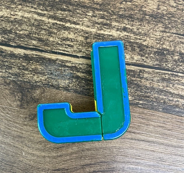VINTAGE ALPHABOTS TRANSFORMER Letter J Replacement Robot Mattel 1985 ...
