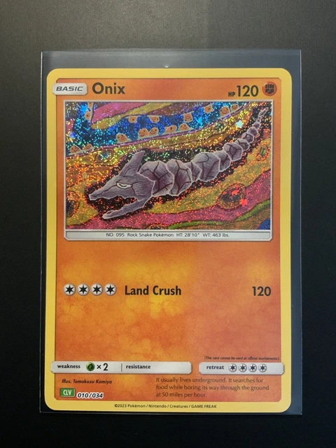CARTE POKÉMON 010/034 Onix Classic Collection Box Holo Neuf Anglais EUR ...
