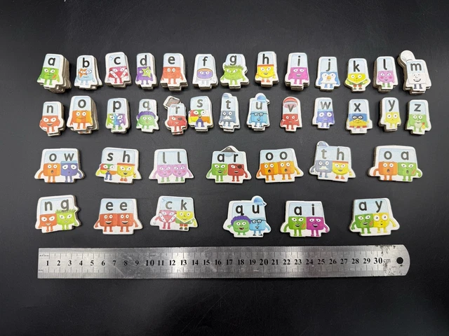 CBEEBIES ALPHABLOCKS CARDBOARD Letters / Phonics / Sounds Resource Toy ...