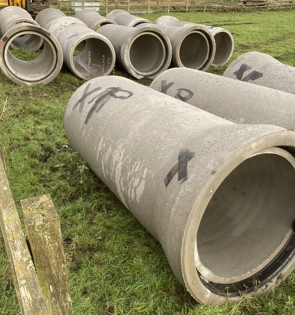 CONCRETE PIPE 900MM X 2.5m Drainage Culvert Drain Like Twinwall Sewer ...