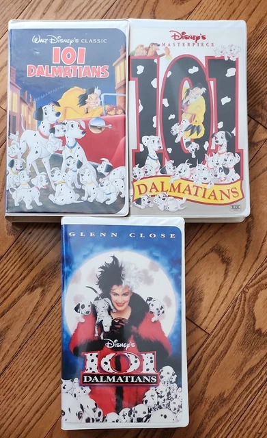 RARE 101 DALMATIANS Walt Disney Black Diamond 1992 - 3 MOVIE LOT see ...