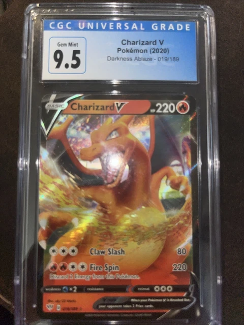 2020 POKEMON JAPANESE Charizard VMax Starter Set #001 Charizard V CGC 9 ...