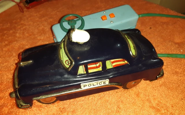 VINTAGE JAPANESE TIN remote control police car $75.00 - PicClick AU