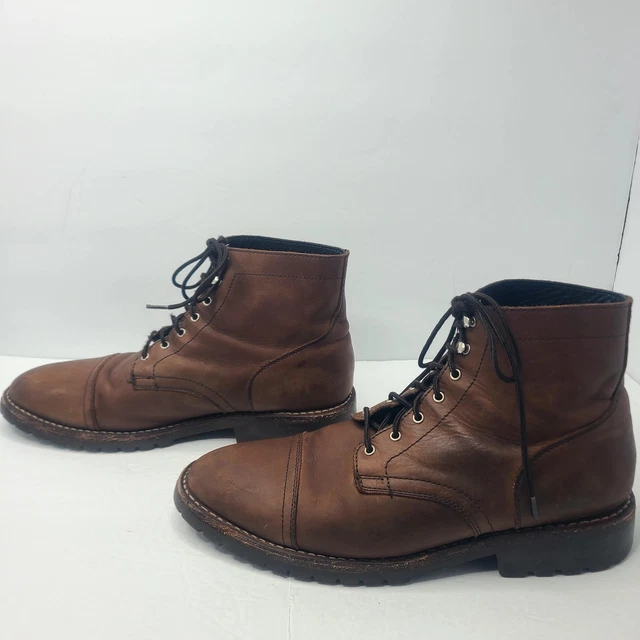 THURSDAY BOOT CO. Captain Stormking Lace Up Boots Leather Mens Lug Sole ...