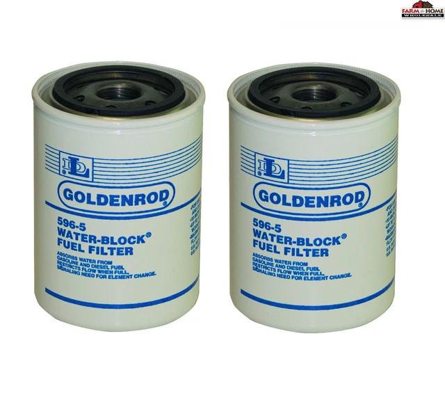 REPLACEMENT WATER BLOCK Fuel Filter 3-3/4" x 5" Goldenrod 596-5 ~ Ships ...