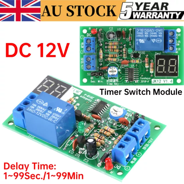 Dc 12v Multifunction Delay Time Module Switch Control Relay Cycle Timer Plc Home 1119 
