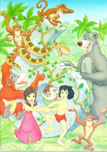 Disney Jungle Book Vintage Gibson 6th Birthday Greeting Card W Envelope New Mg17 £295 Picclick Uk