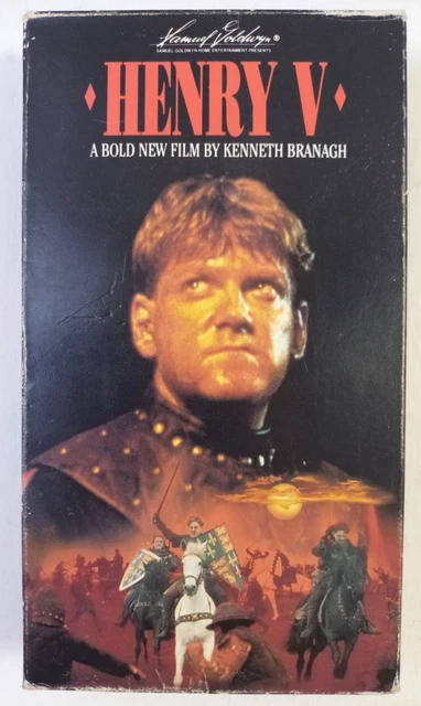 HENRY V VHS. Kenneth Branagh. Fox Video Pal Tested Plays Good $19.99 ...