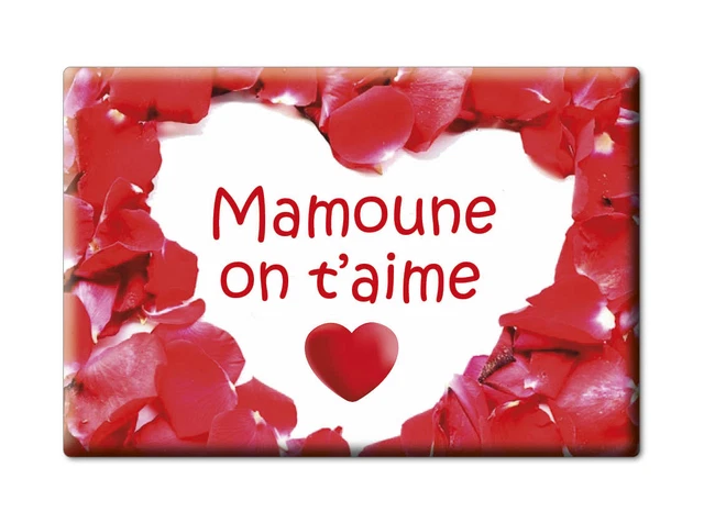 AIMANT BONNE FÊTE maman MAMOUNE ON T'AIME Idée Cadeau Famille ...