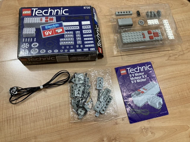 LEGO VINTAGE TECHNIC 8720 Motor Set 9 V complet avec instructions et ...