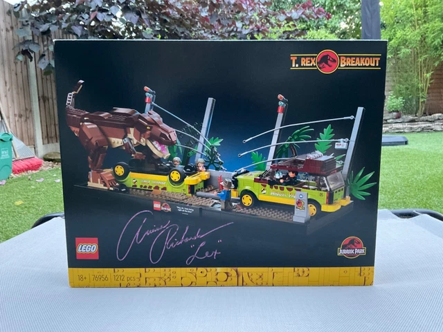 LEGO 76956 JURASSIC Park T-Rex Breakout NEW SIGNED by Ariana Richards ...