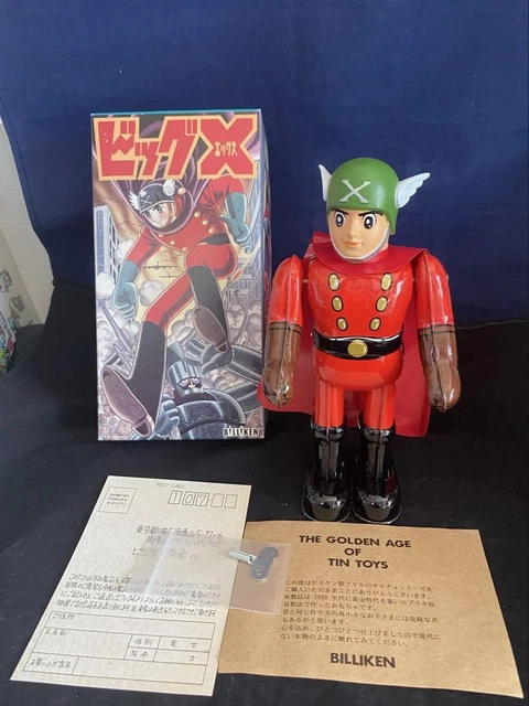 BILLIKEN SHOKAI TIN Wind-Up Toy Big X Figure W/BOX F/S FEDEX £305.29 ...