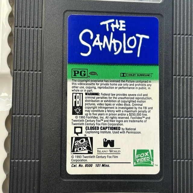 THE SANDLOT VHS 1993 Tape 90s Kids Family Classic Baseball Clamshell ...