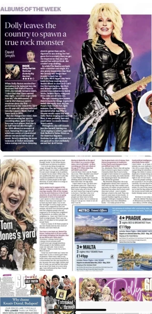 DOLLY PARTON INTERVIEW Rockstar New Album Review My Life Clippings UK ...