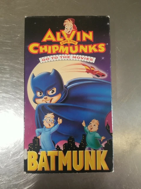 CLASSIQUE ALVIN AND the Chipmunks Go to the Movies - Batmunk (VHS, 1992 ...