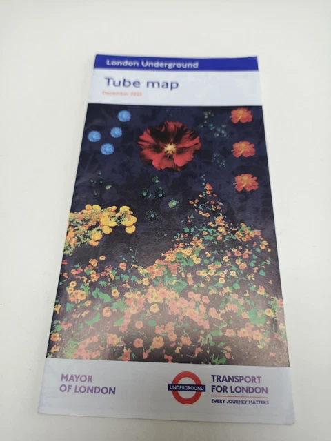 LONDON UNDERGROUND TUBE Map December 2023 #1 £3.58 - PicClick UK