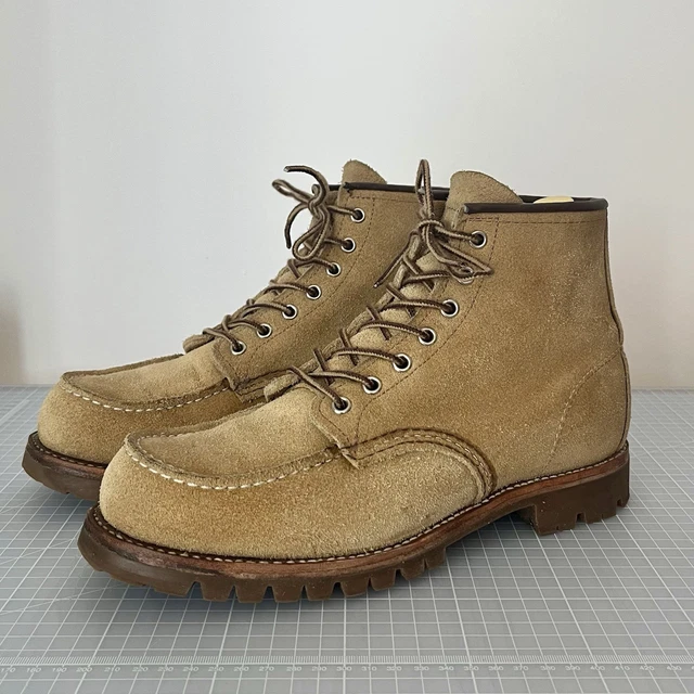 RED WING 8833 Moc Toe Boots Upgraded With Vibram Lug Soles In Honey ...