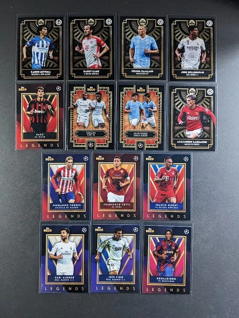 2023-24 TOPPS DECO UEFA KAKA/ERLING HAALAND/ALEJANDRO GARNACHO/JUDE ...