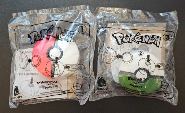 POKÉMON MCDONALD’S DISC Launcher 2019 Toy Set of 2 Cards Pokeball ...