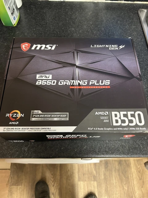MSI MPG B550 gaming plus AMD motherboard £90.00 - PicClick UK