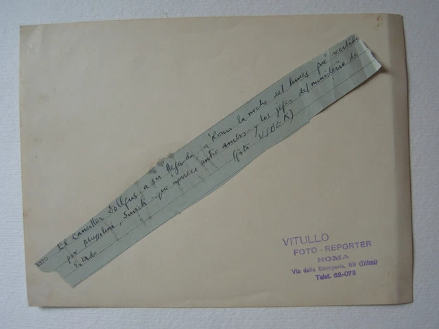 FOTO DEL DUCE Benito Mussolini E Il Cancelliere Austriaco Dollfuss Anno ...