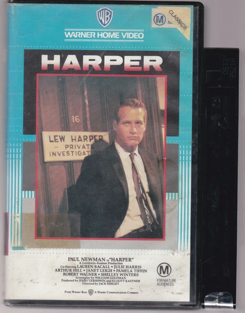 RARE VHS HARPER Video Tape Big Box Ex-Rental Warner Home Video $23.28 ...