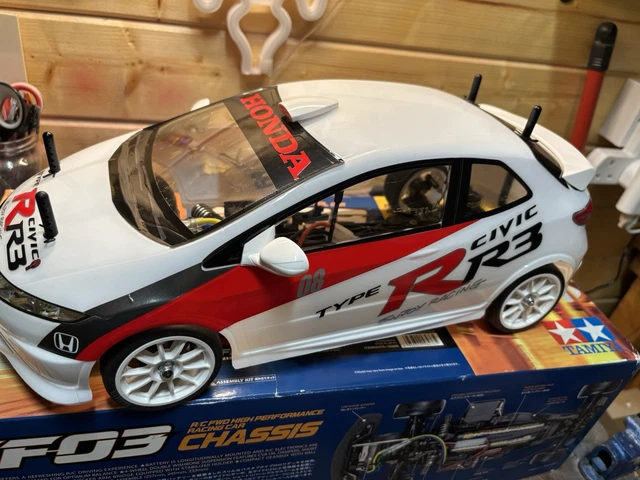 TAMIYA FF-03 FWD chassis Honda Civic Type- R assembled car £193.08 ...